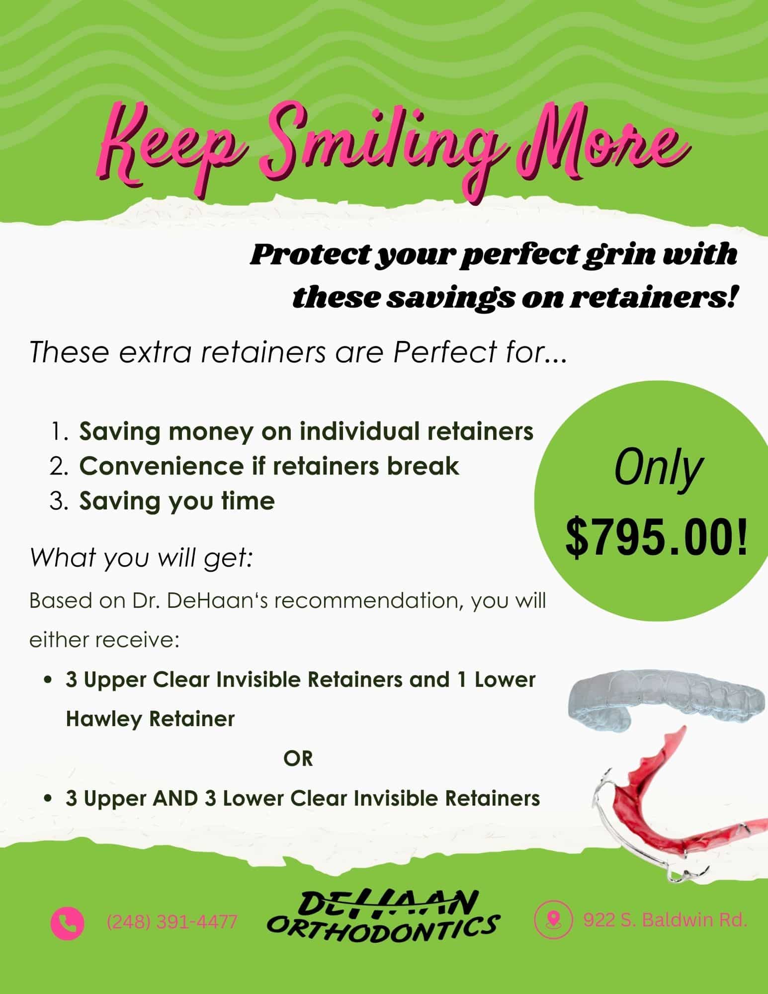 Info Cards - Orthodontist Lake Orion MI Invisalign Braces | DeHaan ...